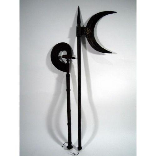 TWO NORTH AFRICAN BATTLE AXES,