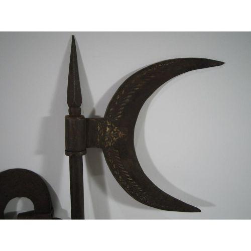 TWO NORTH AFRICAN BATTLE AXES,