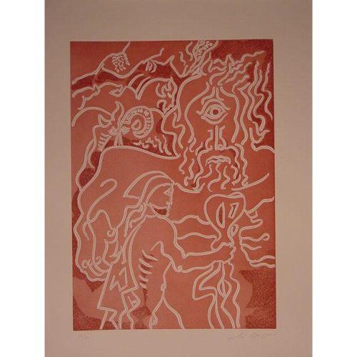ANDRE MASSON-12 Hand Signed Etchings-French Surrealism
