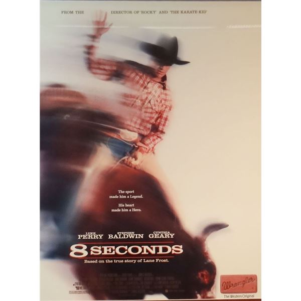 8 Seconds Movie poster, Lane Frost story, 1987 World Champion Bull ...