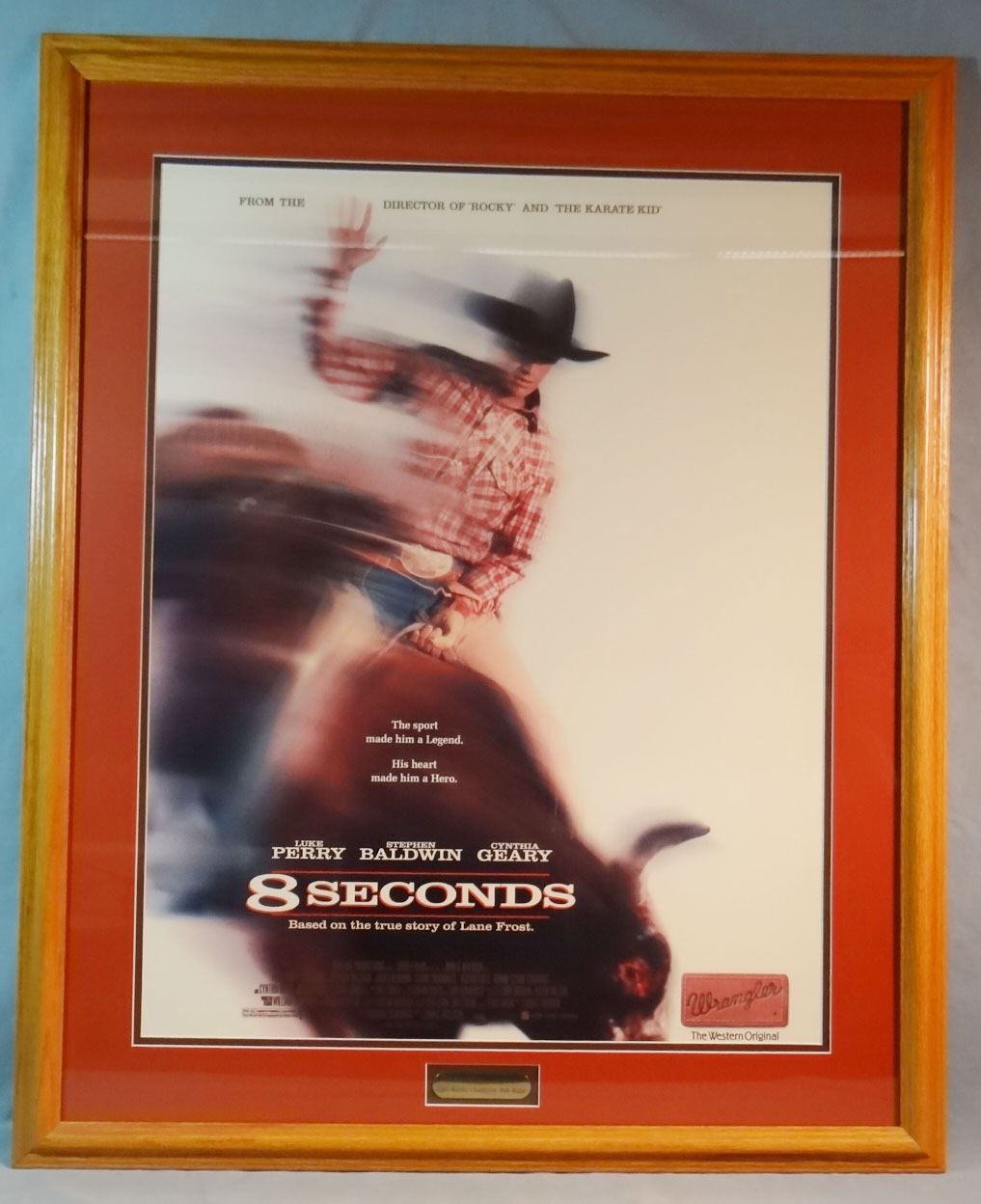 8 Seconds Movie poster, Lane Frost story, 1987 World Champion Bull ...