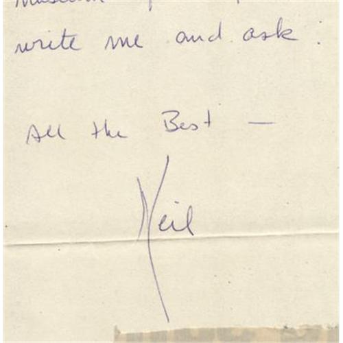 Neil Armstrong Autograph Letter Signed Neil