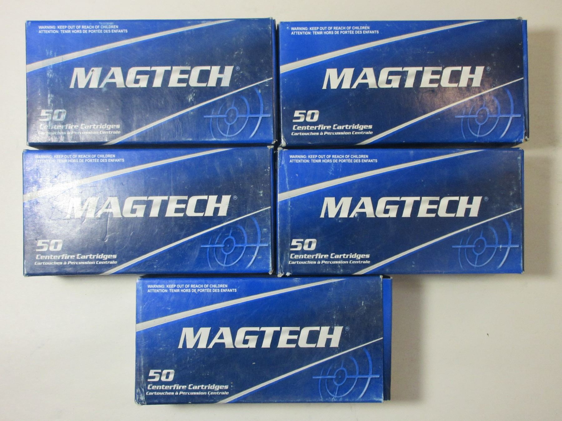 5 Boxes, 250 Rounds, Of Magtech .45 Auto Ammo- 230 GR FMC