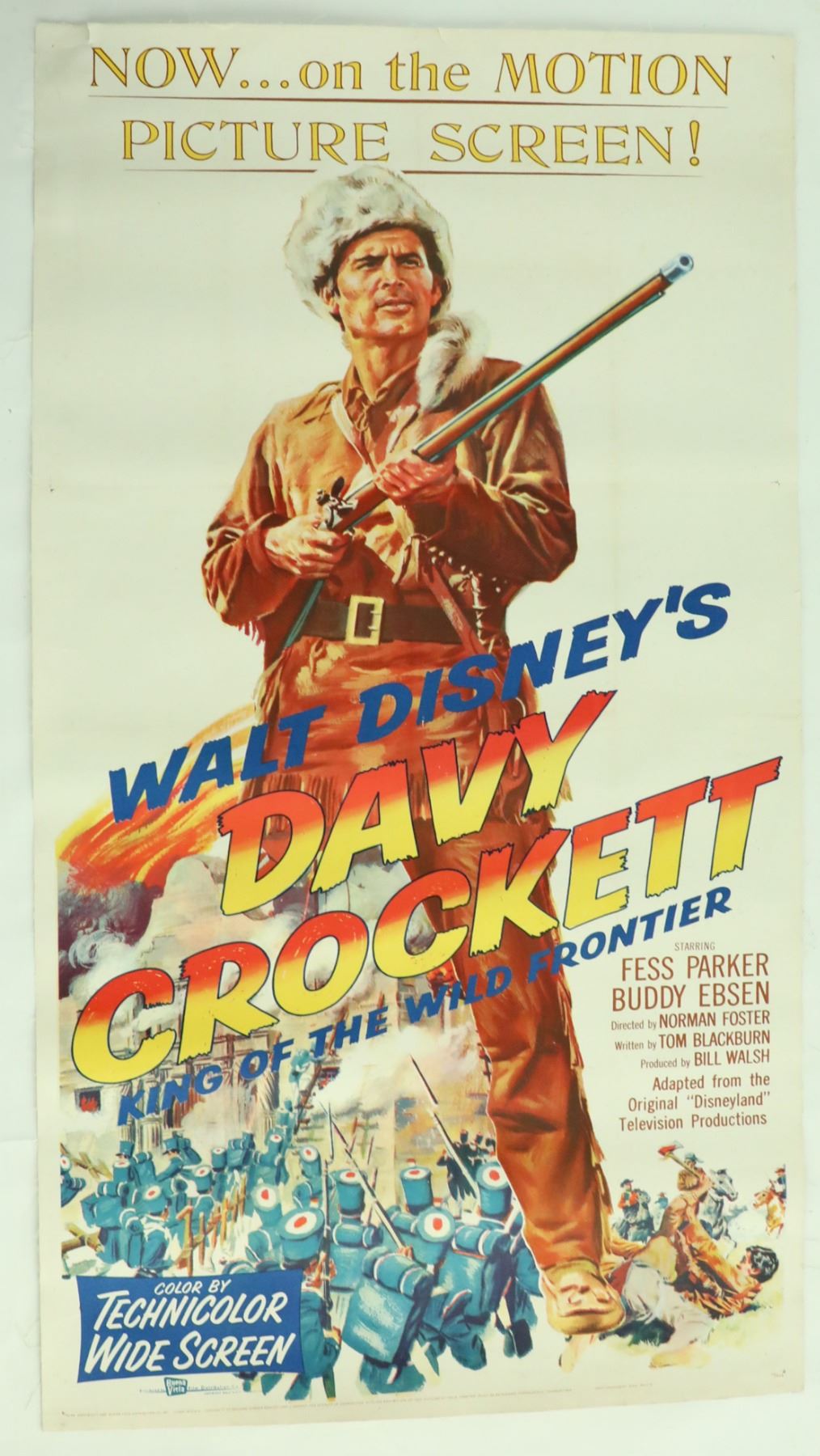 Disney Davy Crockett 1955 Original Movie Poster