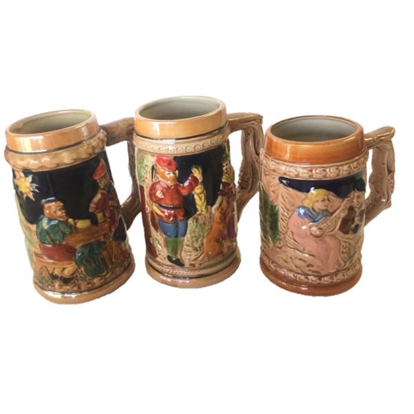 THREE Beer Steins