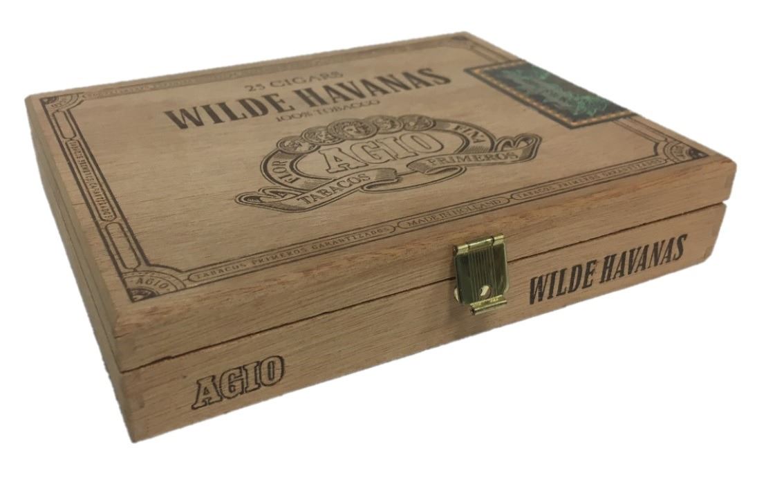 Vintage Agio Wilde Cigarillos Wooden Cigar Box, Made in Holland