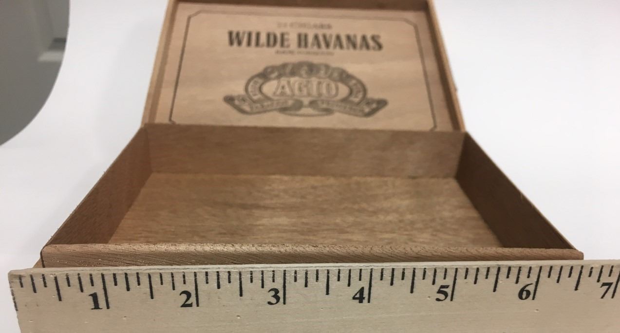 Vintage Agio Wilde Cigarillos Wooden Cigar Box, Made in Holland