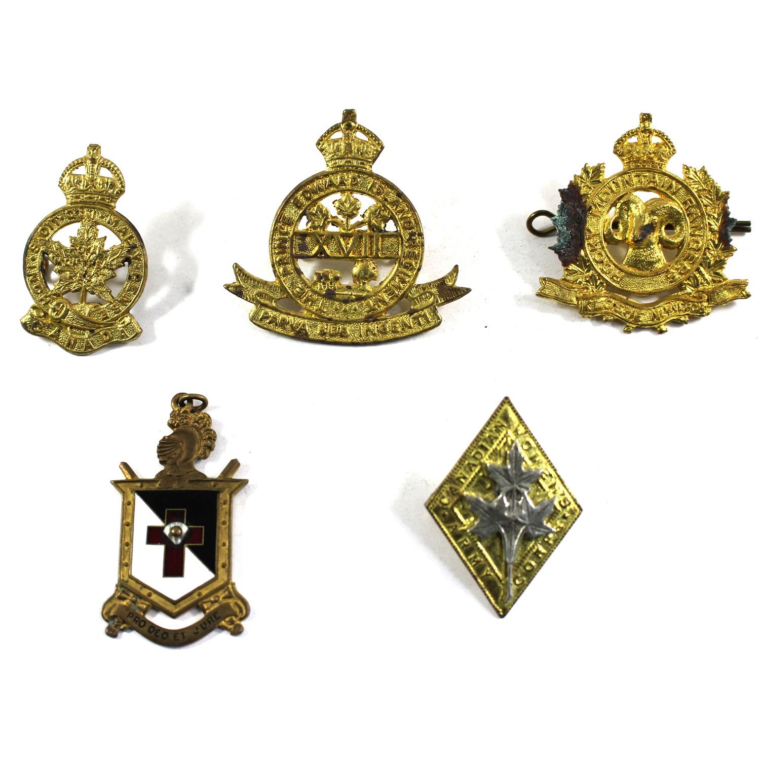 Lot of 5x Badges and Pins. Including Masonic Knights Templar Pin ...