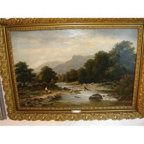 Julius Godet - OIL PAINTING ON CANVAS, ORIGINAL#1733891