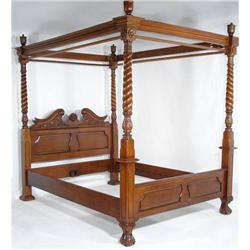 VICTORIAN RENAISSANCE QUEEN CANOPY POSTER BED #1781379