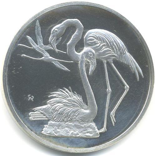 Franklin Mint Coin-Flamingo 2" 1971 sterling #1734739