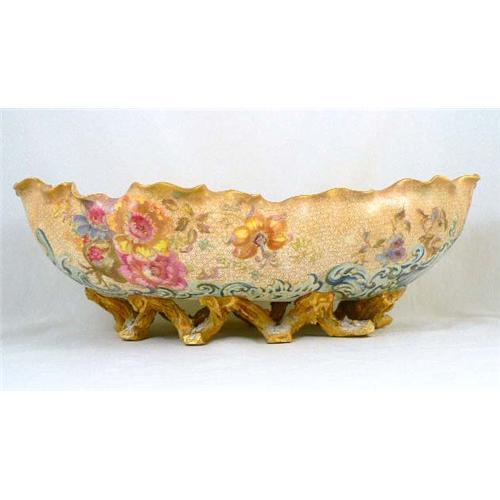 ANTIQUE Royal DOULTON Slater BOWL Fruit BOAT #1782367