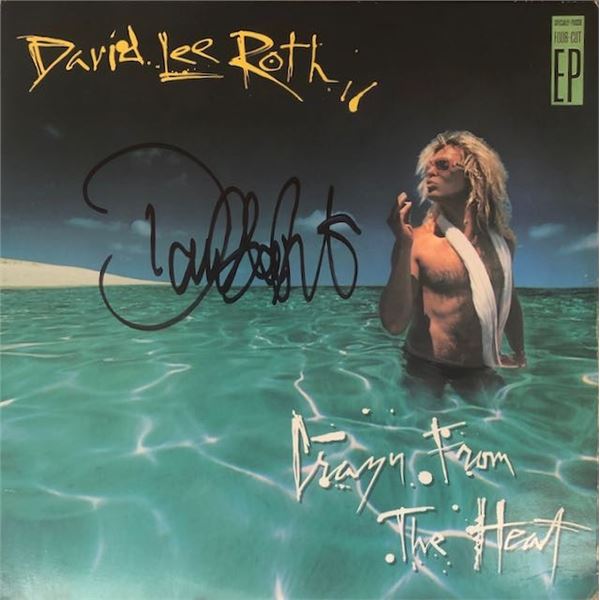 David Lee Roth Autographed Album