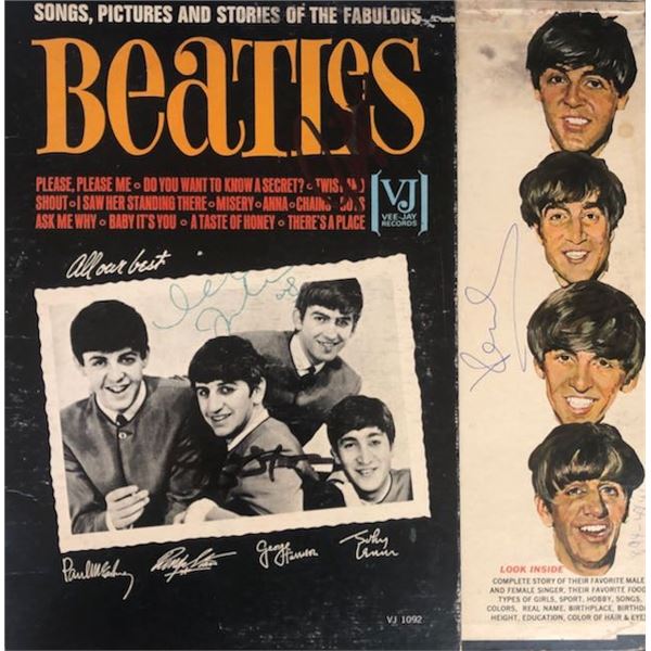 The Beatles Autographed Album ALL 4 MEMBERS!!