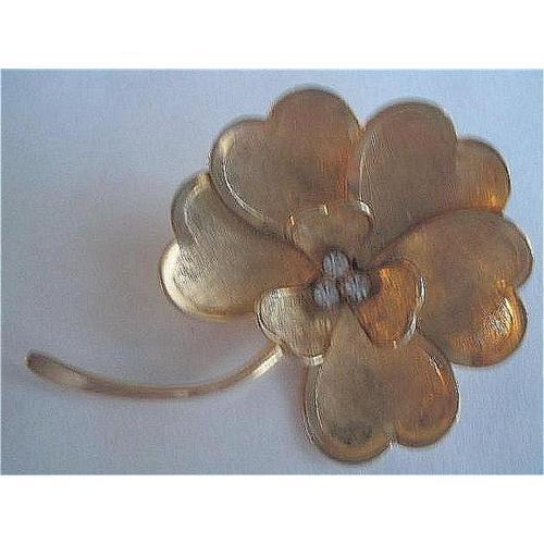 Heart Shaped Brooch Pin Gold Filled with #1770133