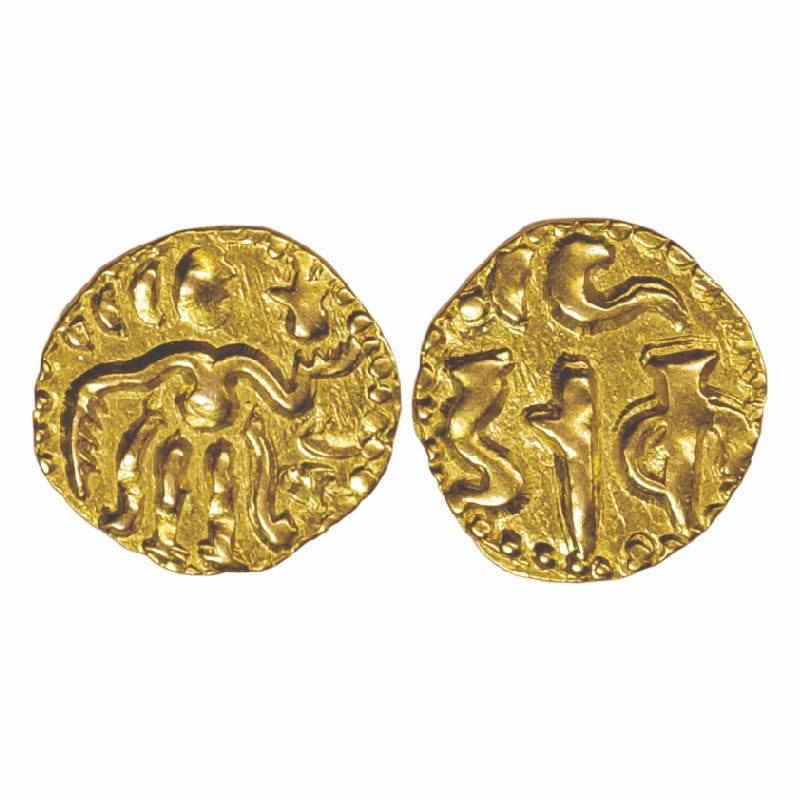 Medieval India: Ceylon Chola, Shri Lankan Kings, Gold Fanam, 0.54gms