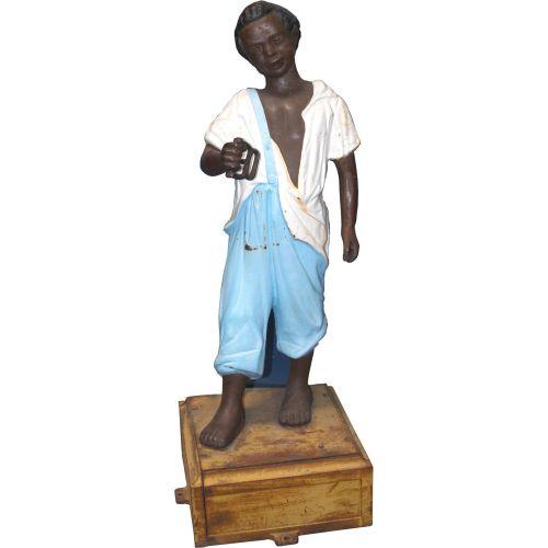 Early 1880's Cast-Iron, Black Stable Boy