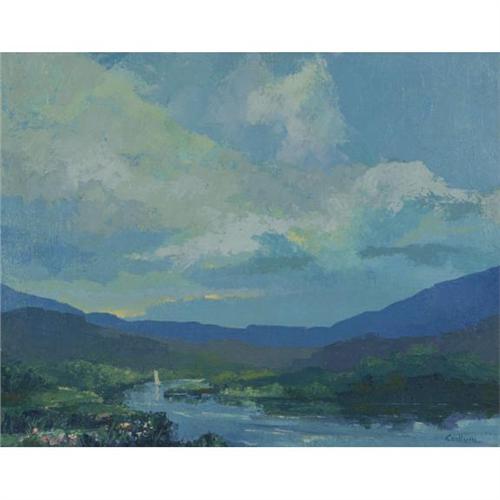 OIL PAINTING JOHN PLUMER LUDLUM SNAKE RIVER