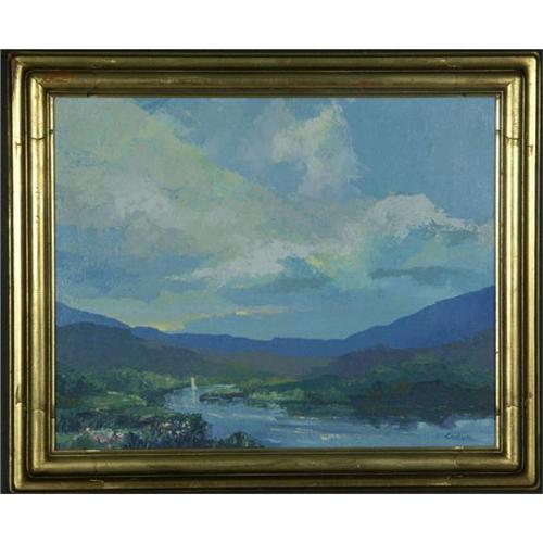 OIL PAINTING JOHN PLUMER LUDLUM SNAKE RIVER