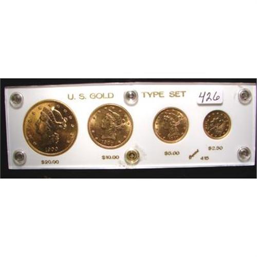 U.S. Gold Type Set Liberty AU-BU
