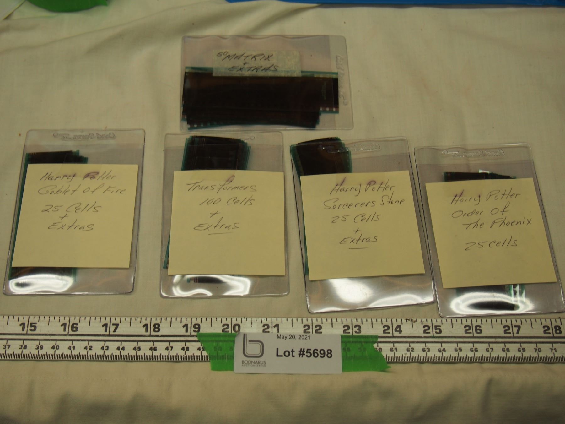 Harry Potter, Transformers, Matrix 35mm Film Cells - Bodnarus Auctioneering