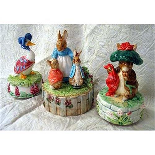 Beatrix Potter music boxes