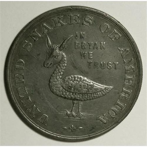 1896 William Jennings Bryan Polical Token