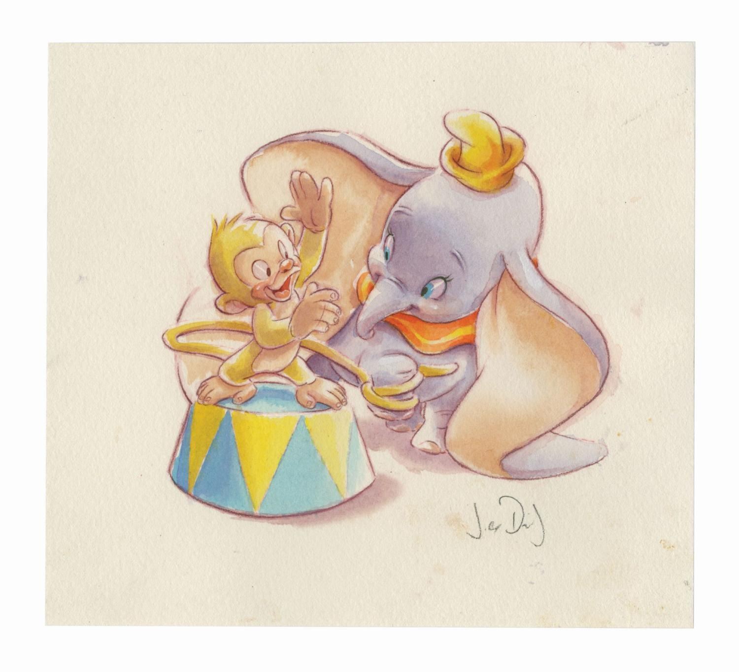 Original Jody Daily Dumbo Painting.