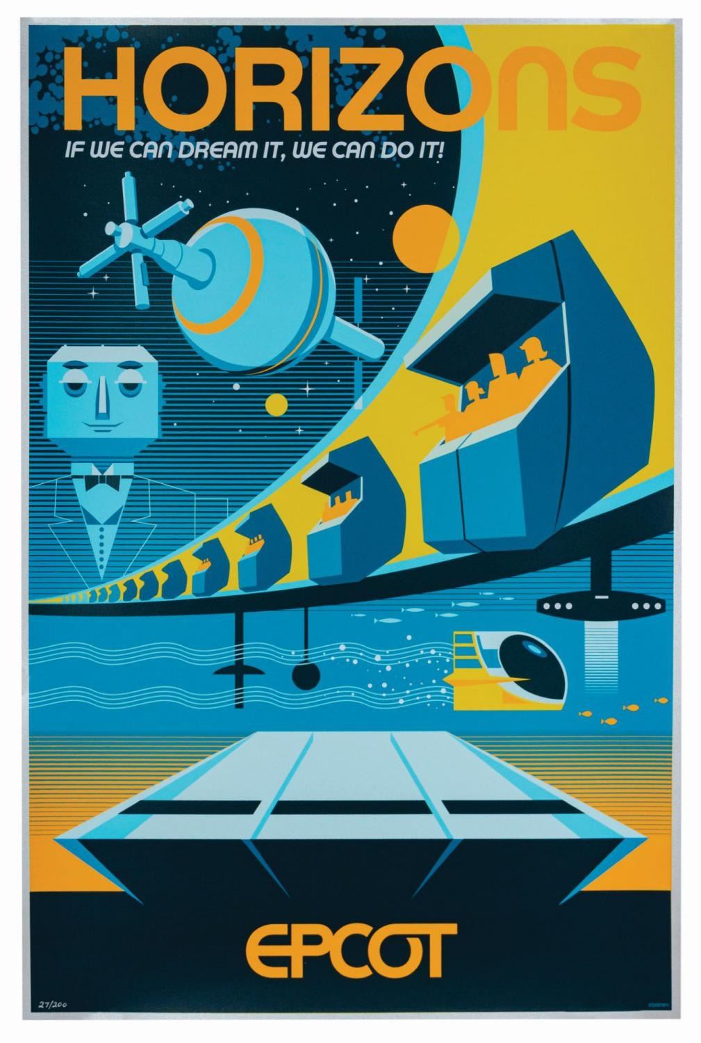 Horizons Attraction Poster Serigraph. - Van Eaton Galleries