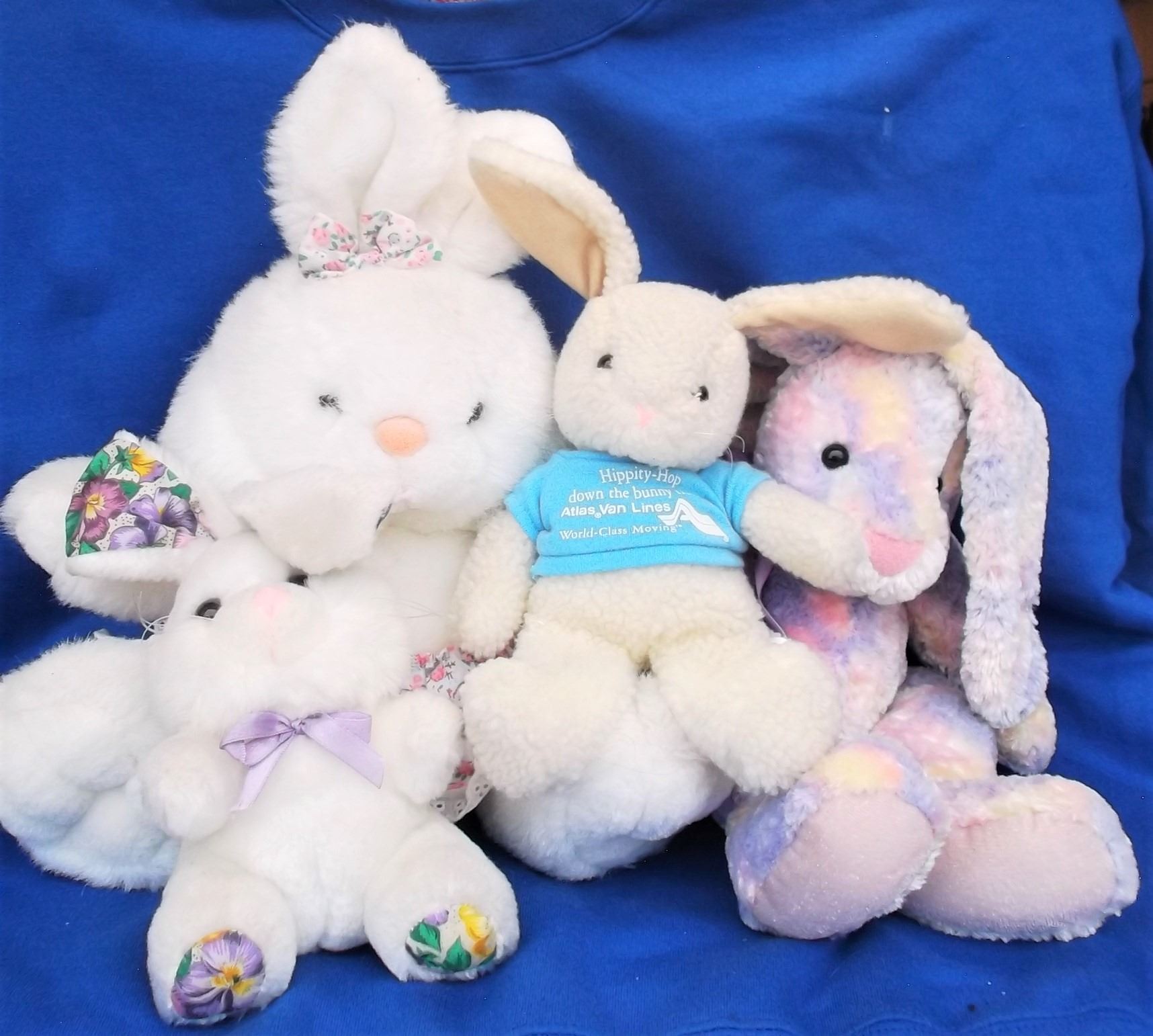 Four Stuffed Rabbits