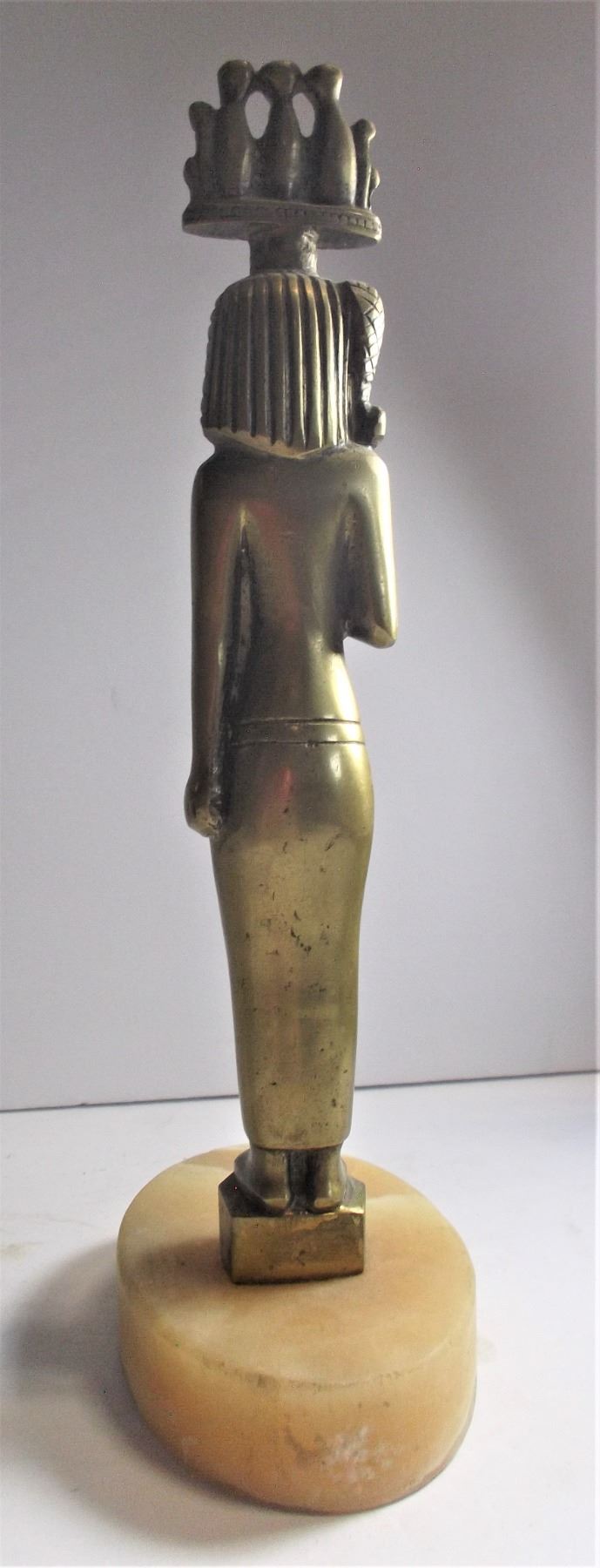 Brass and Stone Statue of the Egyptian God Anhur