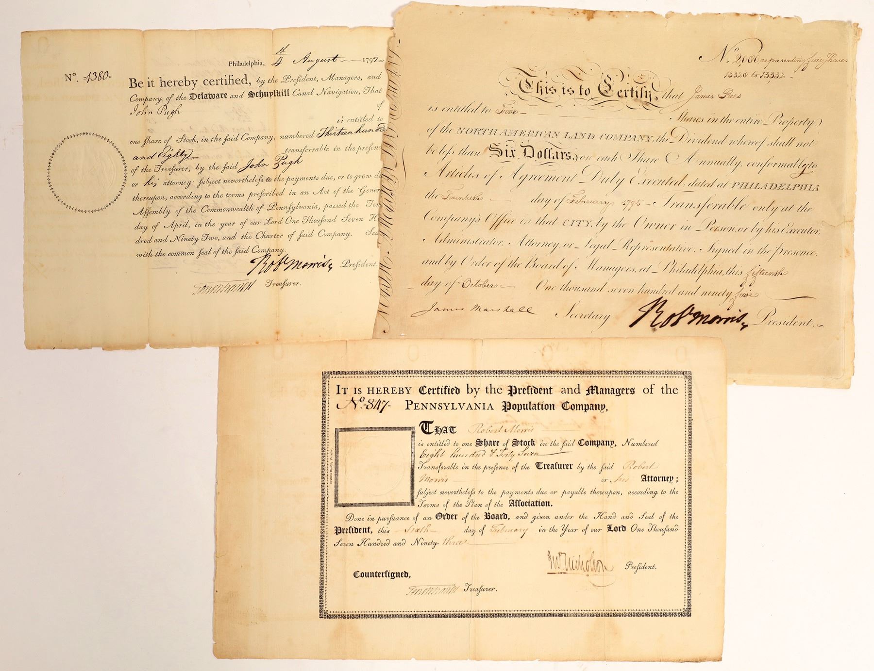 Robert Morris, Signer of the Declaration of Independence, Stock ...