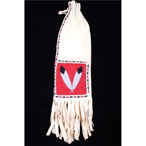 Mid 1900's Montana Crow Fully Beaded Pipe Bag