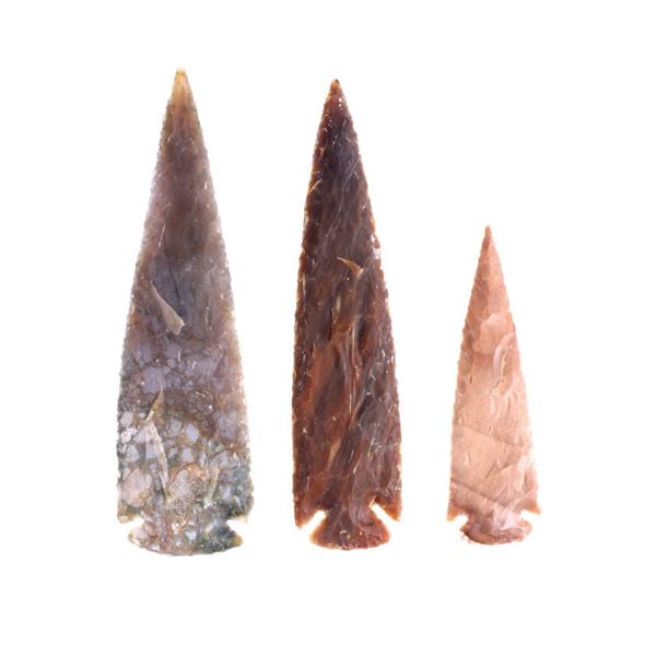 Collection of Lanceolate Hardin Projectile Points