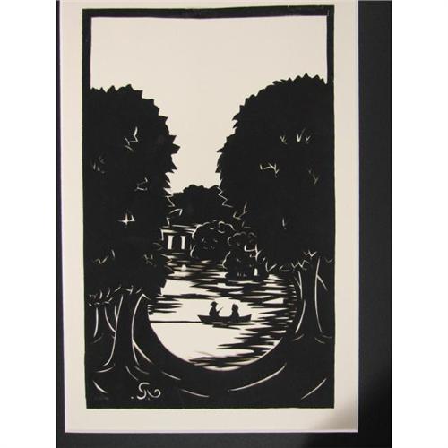 Carew Rice (SC,1899-1971) Original Silhouette