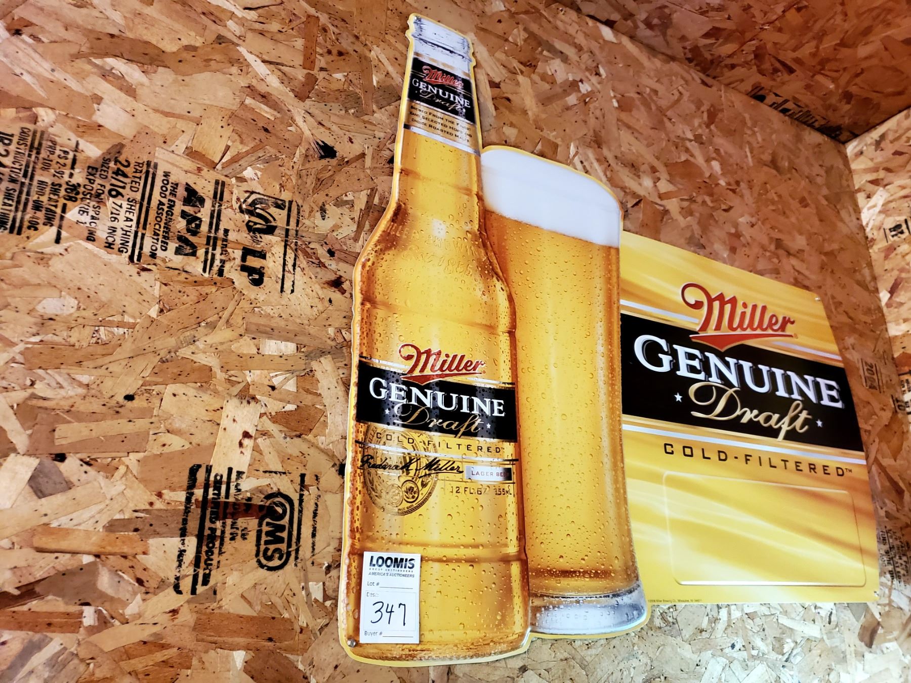 Miller Genuine Draft Tin Sign, 36" x 40"