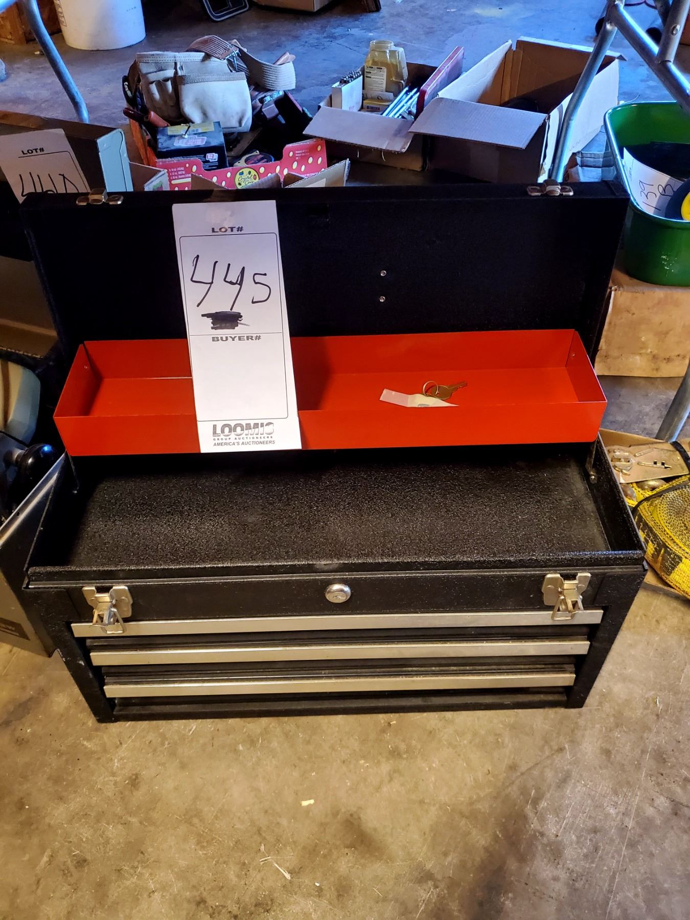 3 Drawer Tool Locking Box w/ Key