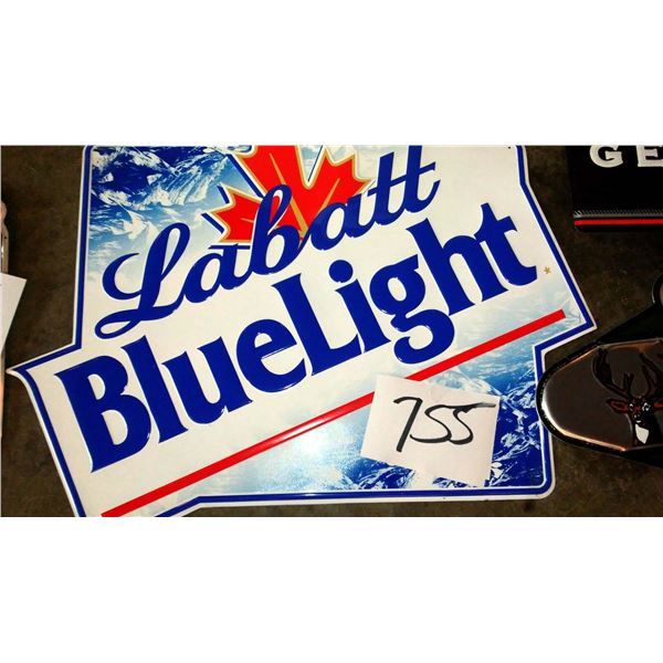 Vintage Labatt Blue Light Metal Sign