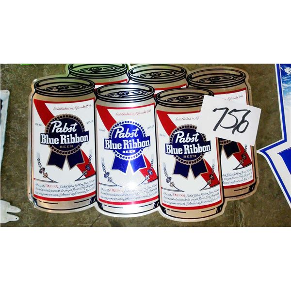 Vintage Pabst Blue Ribbon Metal Sign