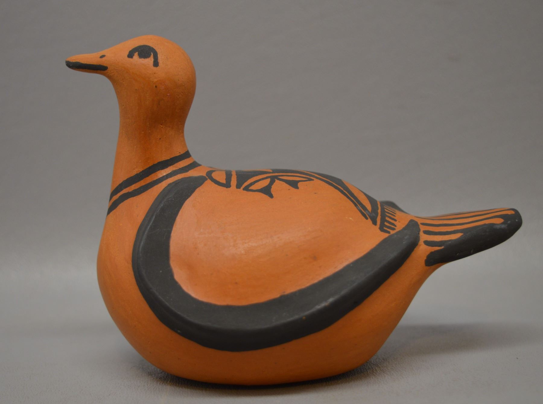 NATIVE AMERICAN HOPI/COCHITI POTTERY BIRD BY N S