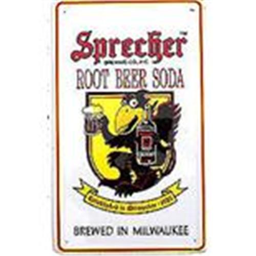 Vintage SPRECHER BLACK CROW root beer sign #1802134