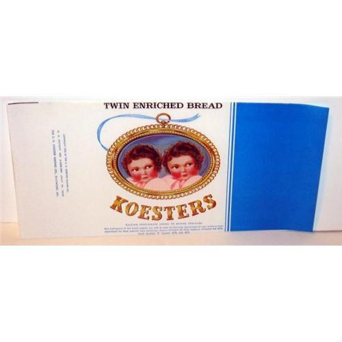 Old Vintage 1930s KOESTERS BREAD SIGN ~ cherub #1802300