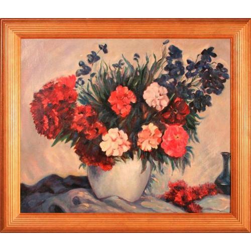 Floral with Mums, Original Oil Painting #1795950