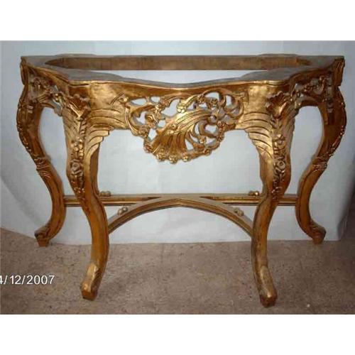 French Gold Leaf Console Table Base #1806838