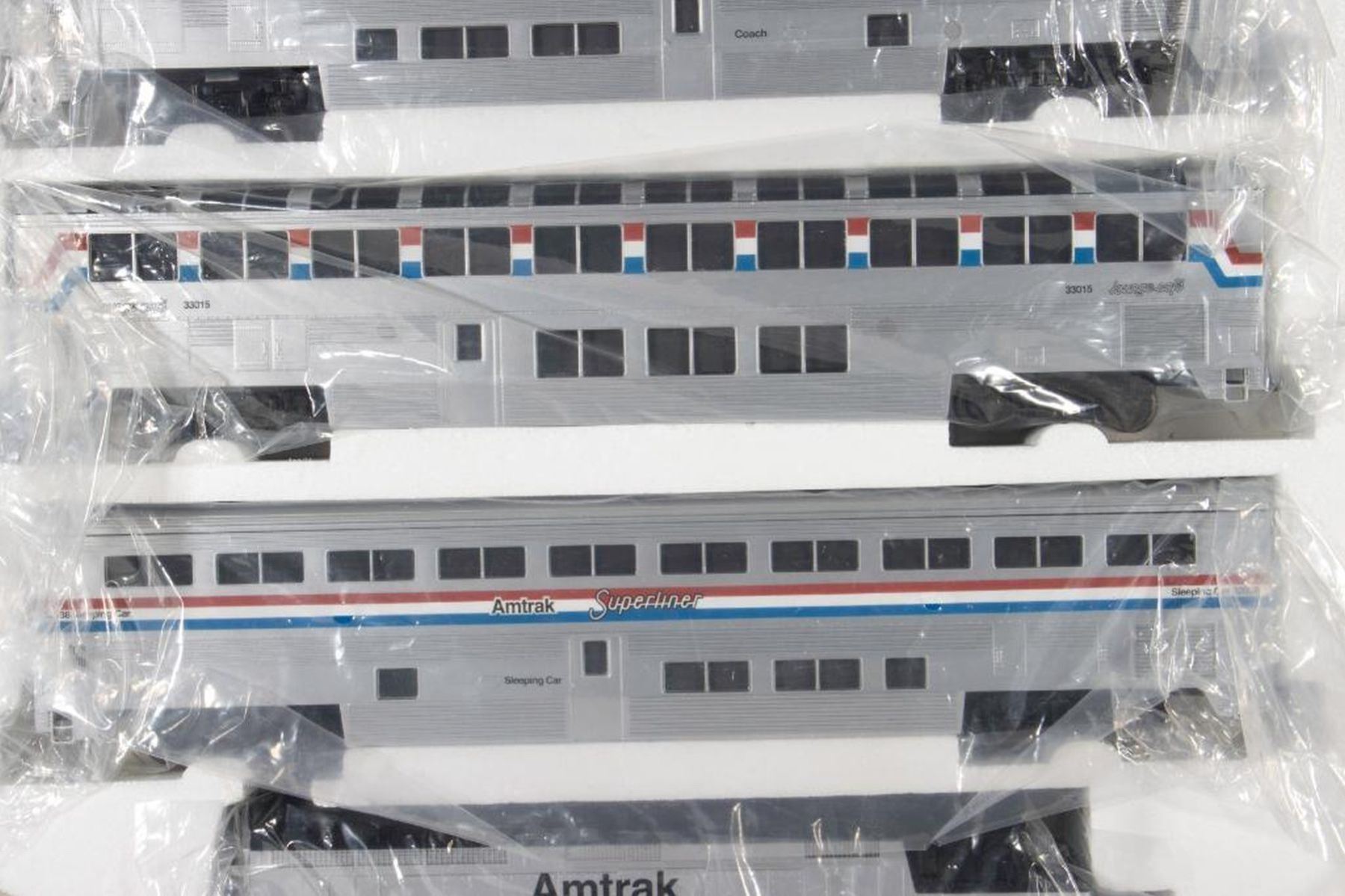 American Models S Gauge Amtrak Superliner Set