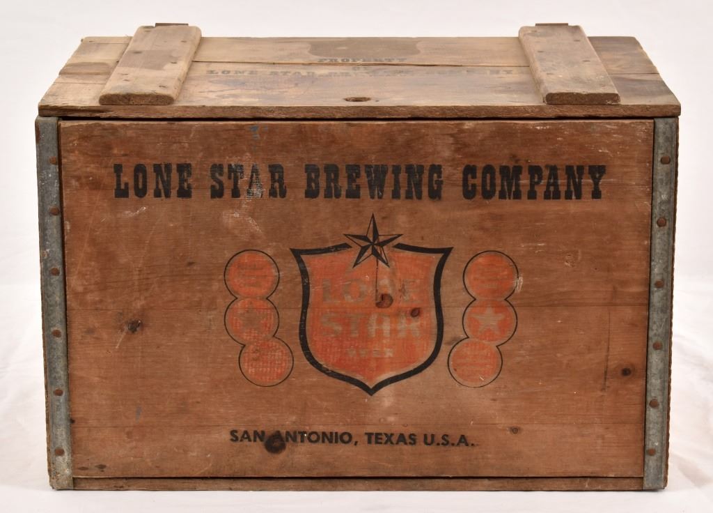 Lone Star Beer Vintage Wood Crate