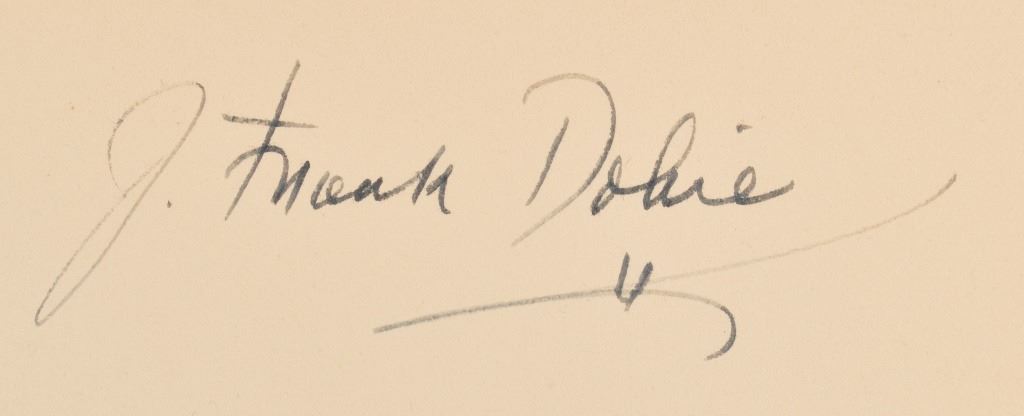 "The Ben Lilly Legend" by J. Frank Dobie, Signed