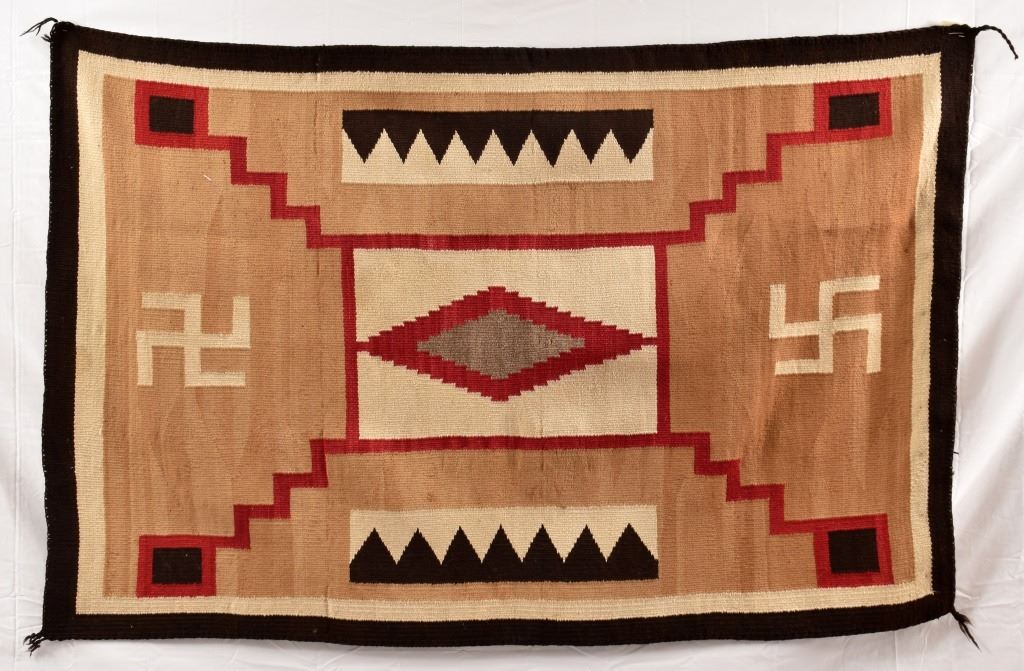 Navajo Rug Whirling Logs & Lightning Bolts
