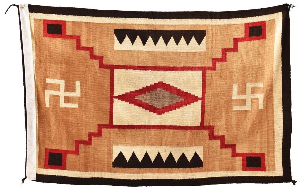 Navajo Rug Whirling Logs & Lightning Bolts