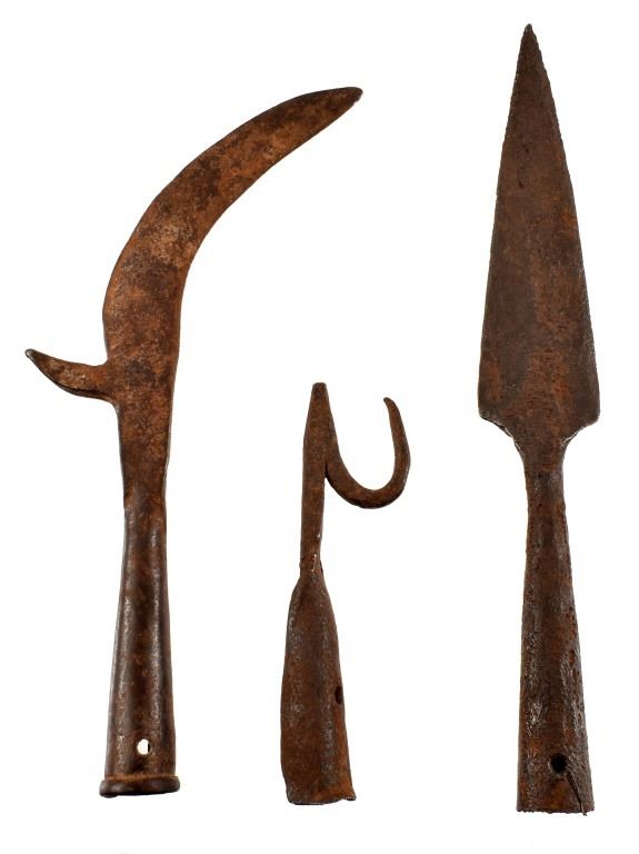 Spanish Colonial Iron Hocking Knife & Lance Points